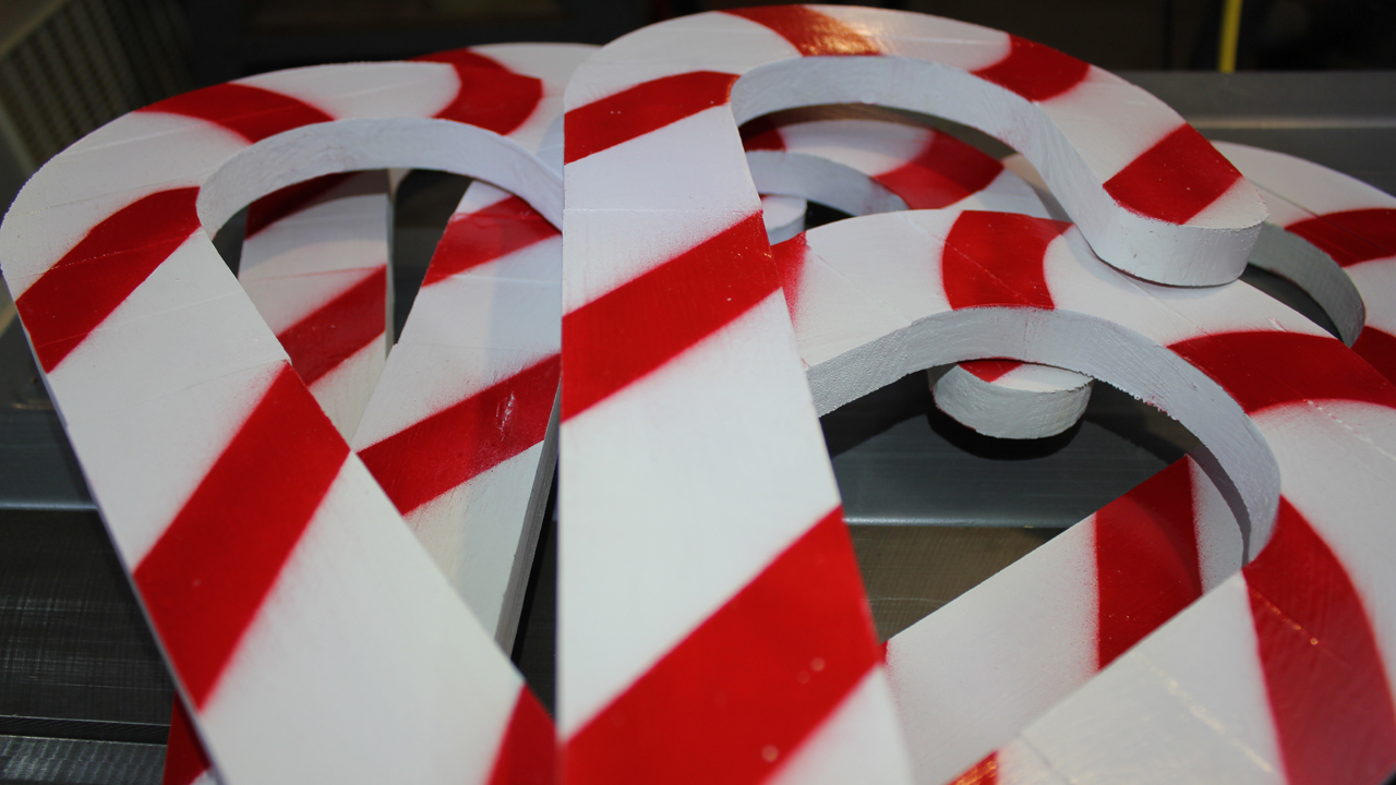 Holiday Lawn Ornament Candy Canes Awesome Wood Things